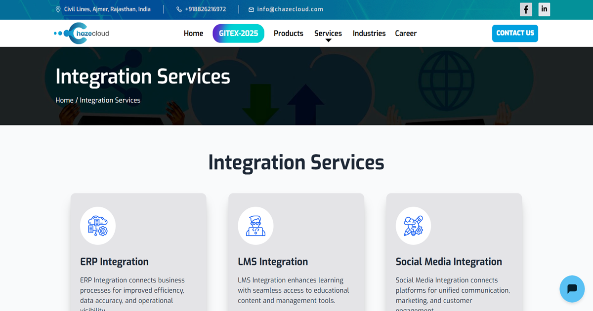 Integration Services - ChazeCloud Services Pvt Ltd